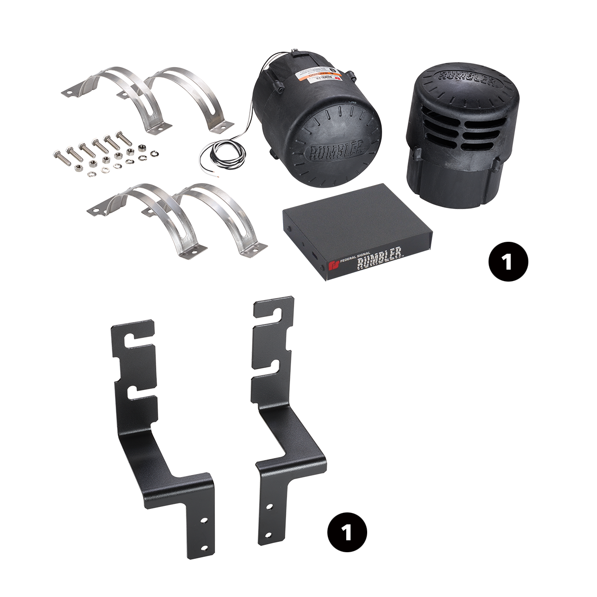 (1) RUMBLER-3 + (1) RB-FPIU20 | Federal Signal Police Car Configurator