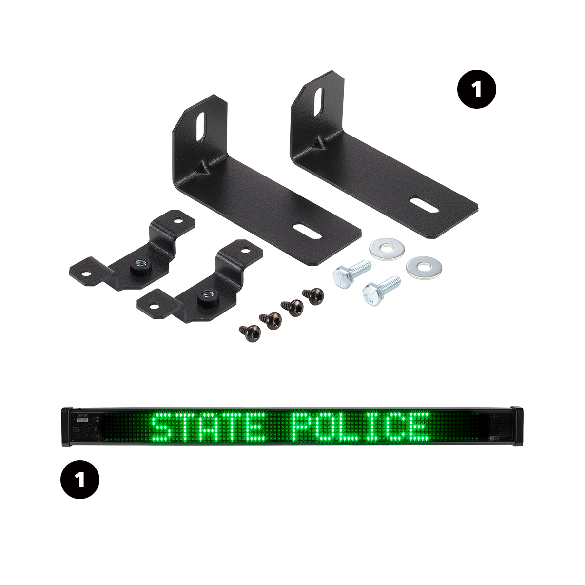 (1) MBK01 + (1) MB1-G | Federal Signal Police Car Configurator