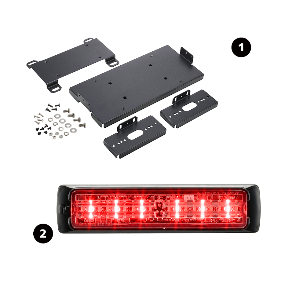 (1) IPX-LPV2 + (2) MPS63U-RBW | Federal Signal Police Car Configurator