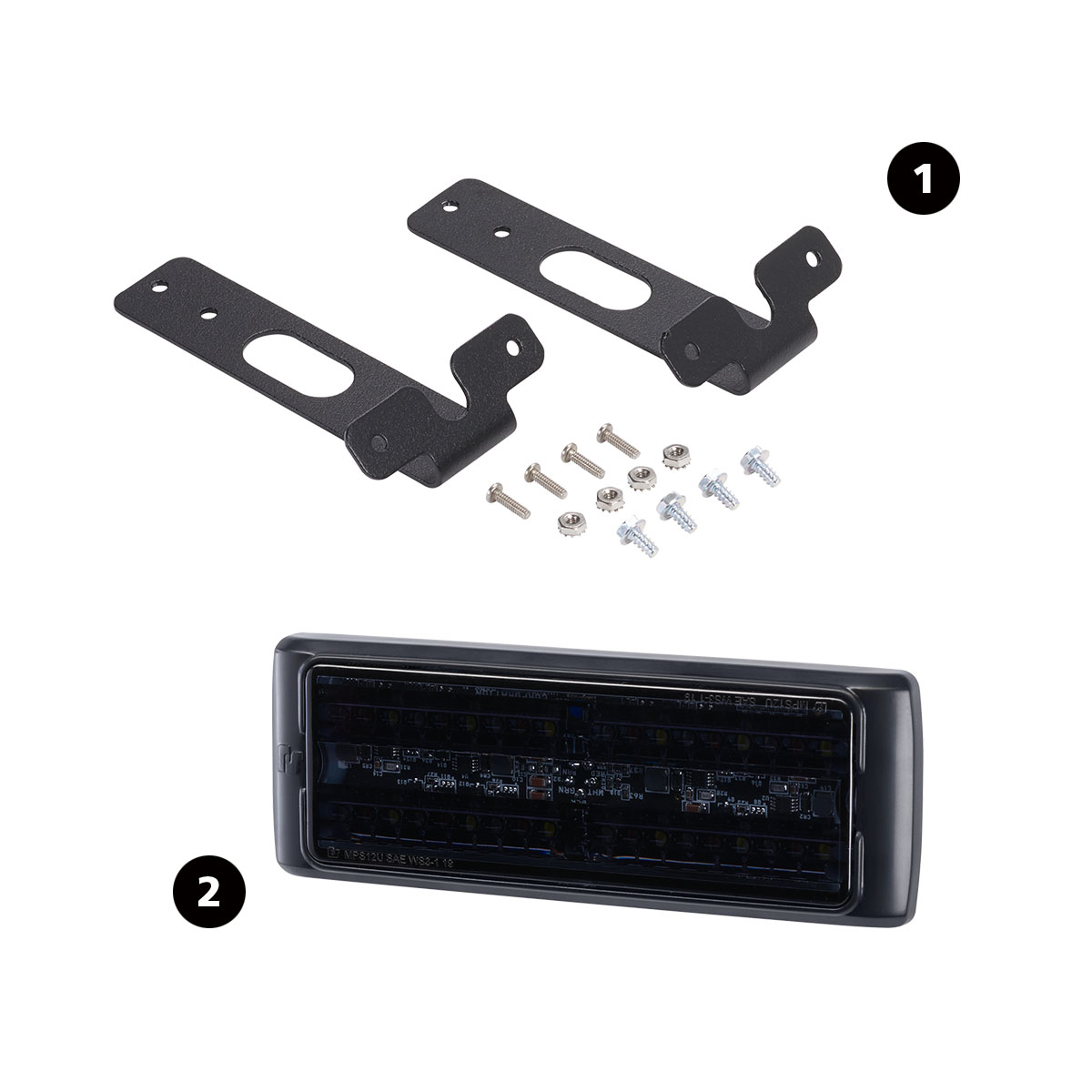 (1) MPSU-PB45H + (2) MPS123U-RBW-SMK | Federal Signal Police Car ...
