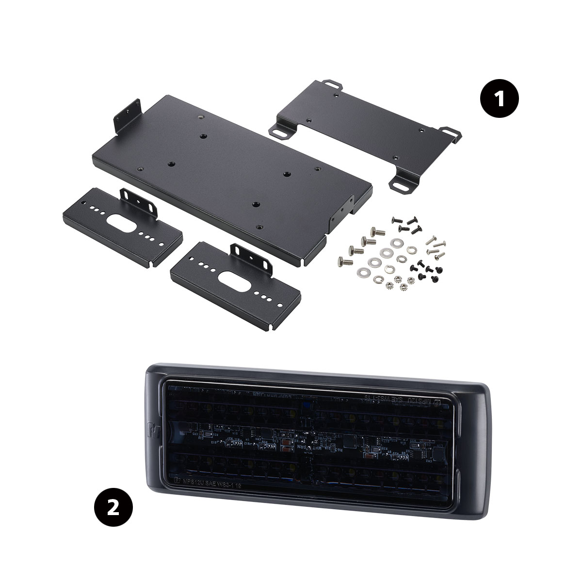 (1) IPX-LPV2 + (2) MPS123U-RBW-SMK | Federal Signal Police Car Configurator